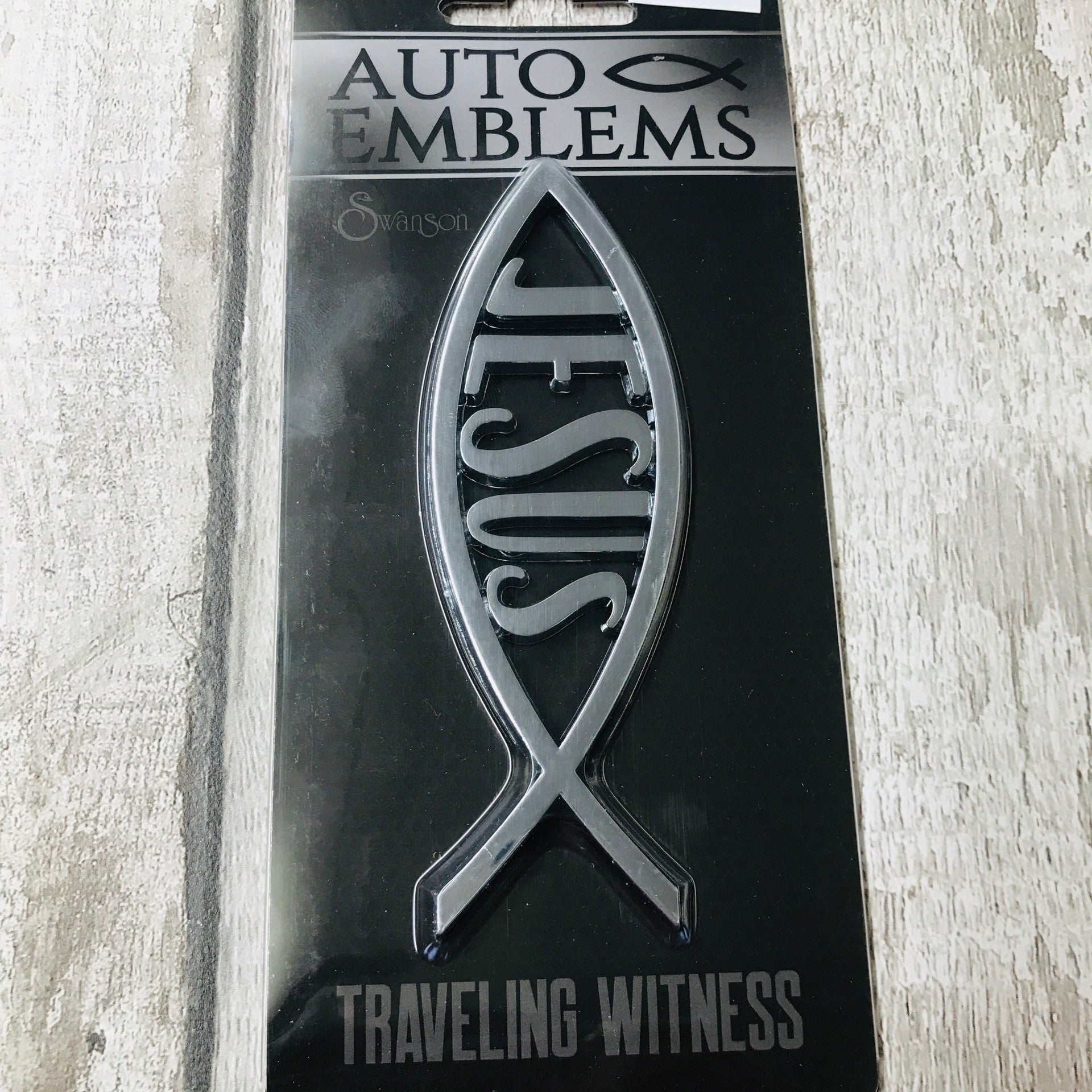 Jesus fish emblem car sticker | Centre books & gifts